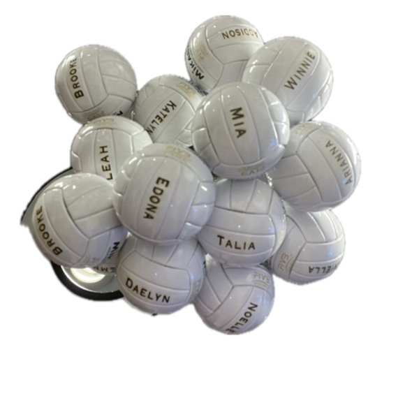 Accessories | Lot Of 7 Personalized Miniature Volleyball | Poshmark
